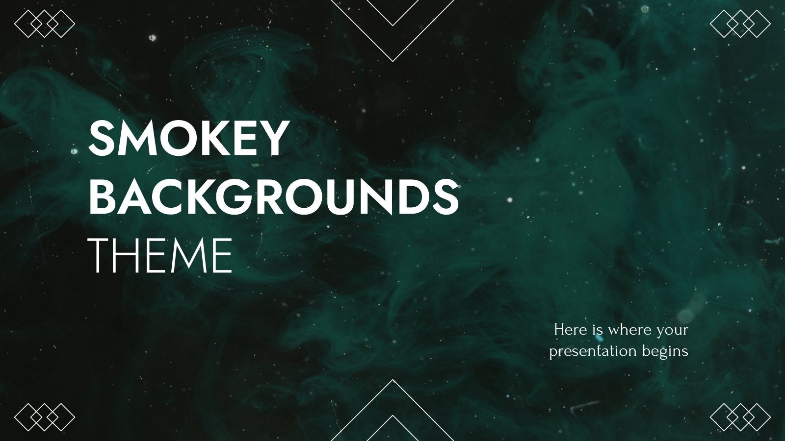 Free Google Slides & PowerPoint templates with smoke effect