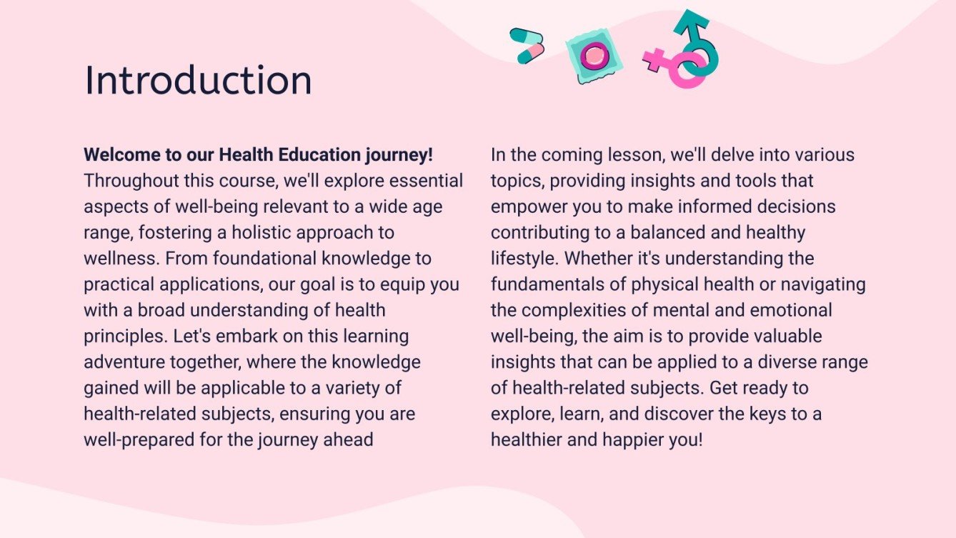 Reproductive Health and Puberty Education - 8th Grade