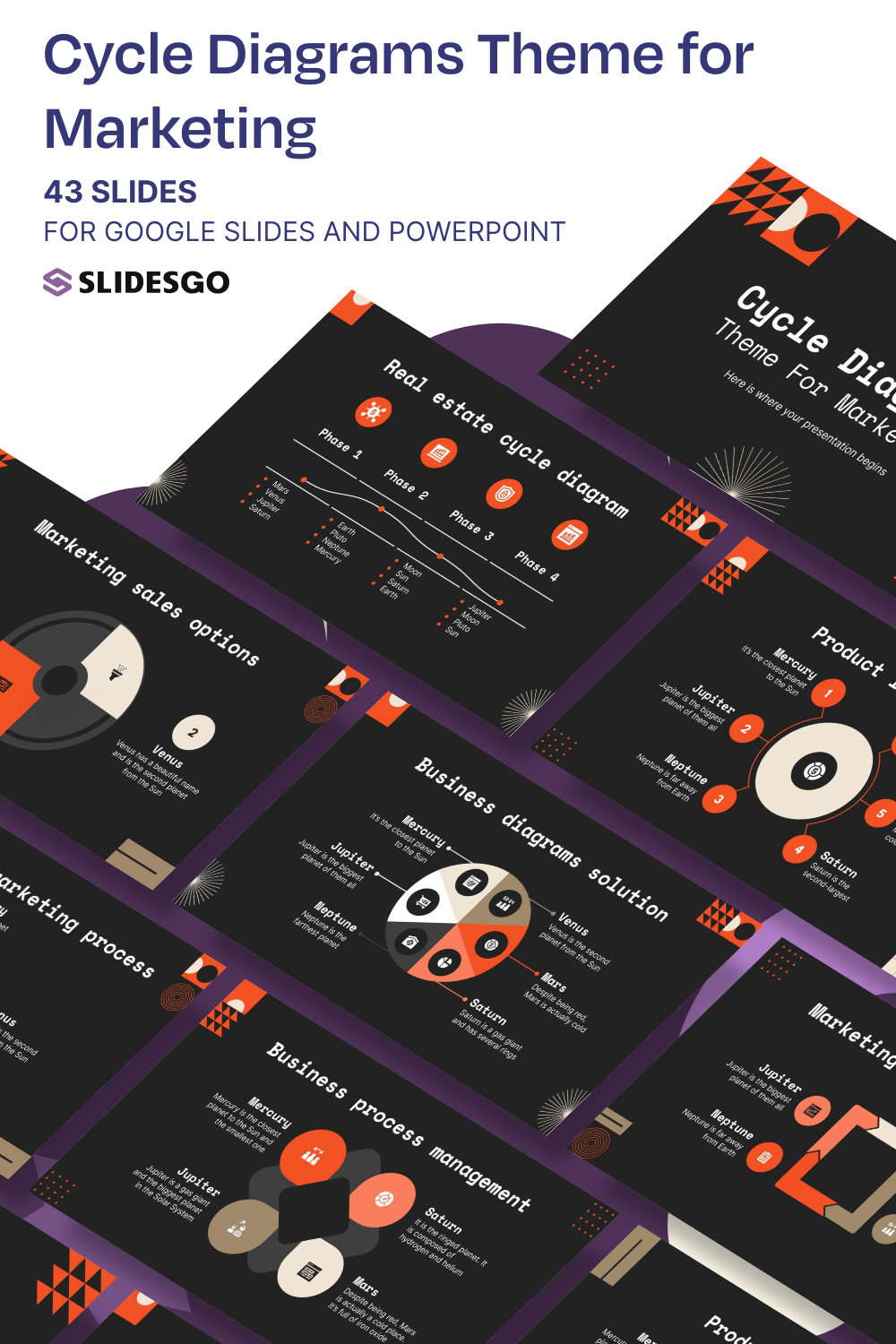 Cycle Diagrams Theme for Marketing Presentation