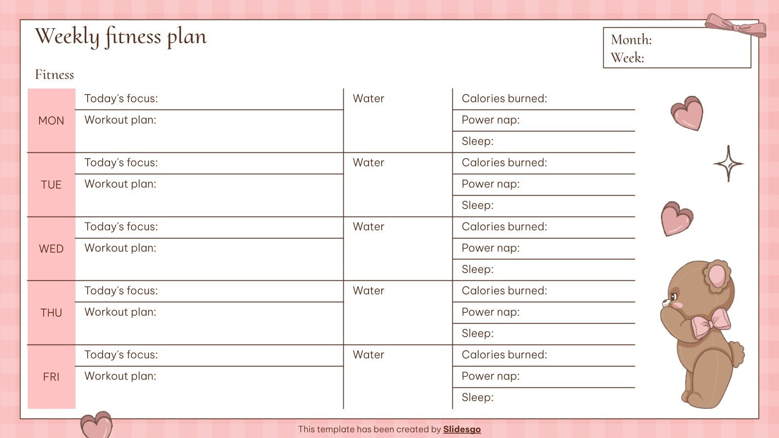 Coquette Aesthetic Personal Organizer Presentation