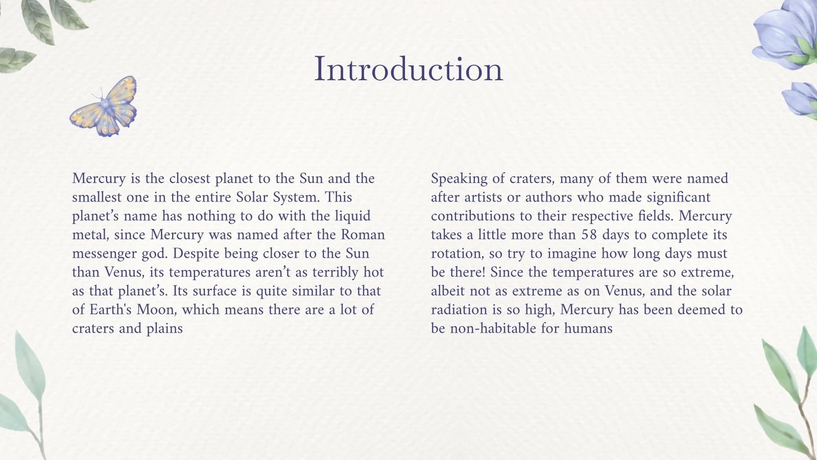 Watercolor Butterflies Slideshow Presentation