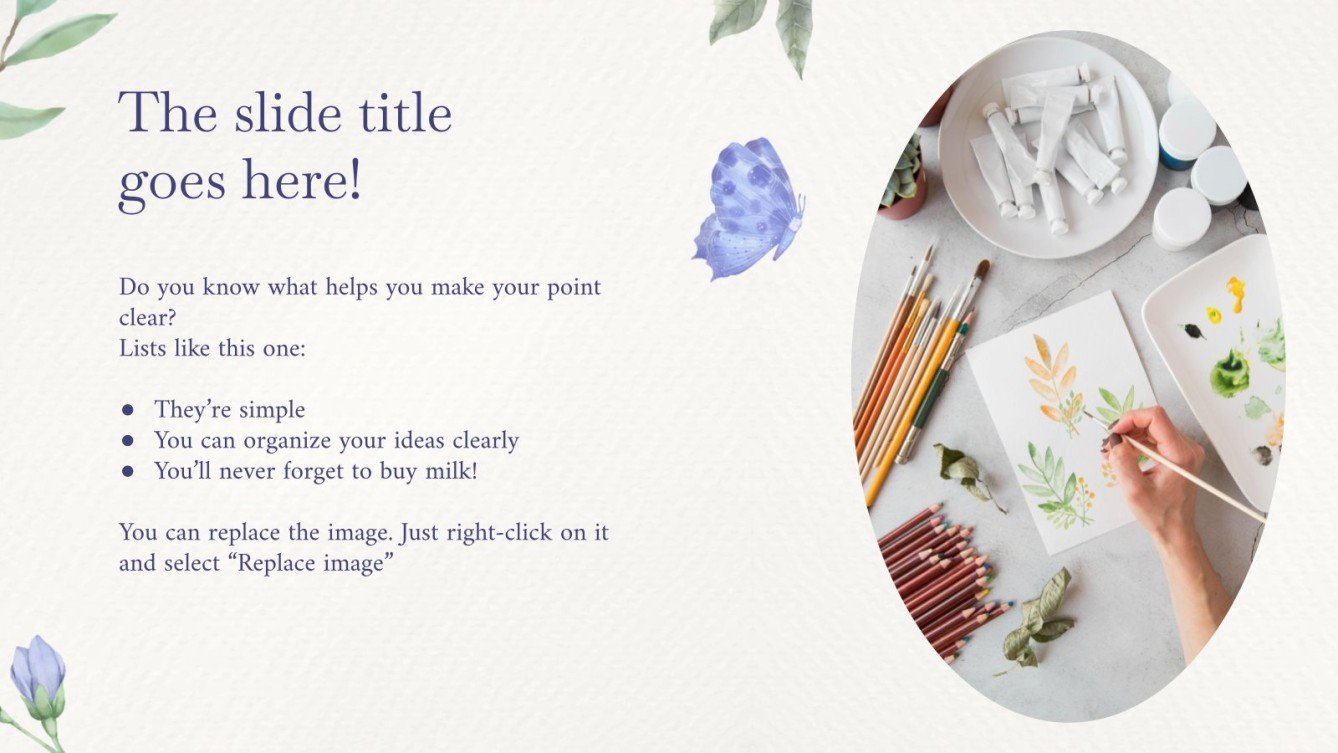 Watercolor Butterflies Slideshow Presentation