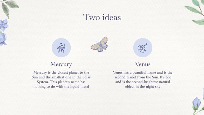 Watercolor Butterflies Slideshow Presentation