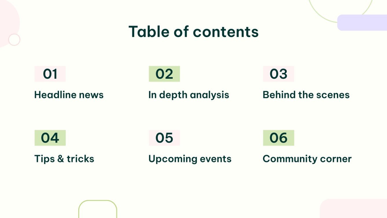 Geometric Shapes Design Newsletter Presentation