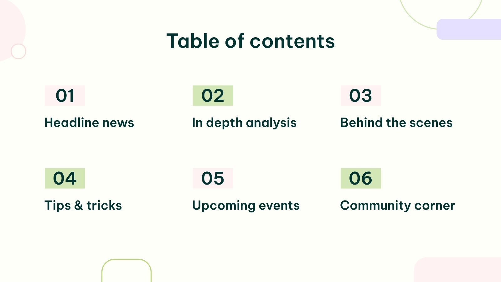 Geometric Shapes Design Newsletter Presentation