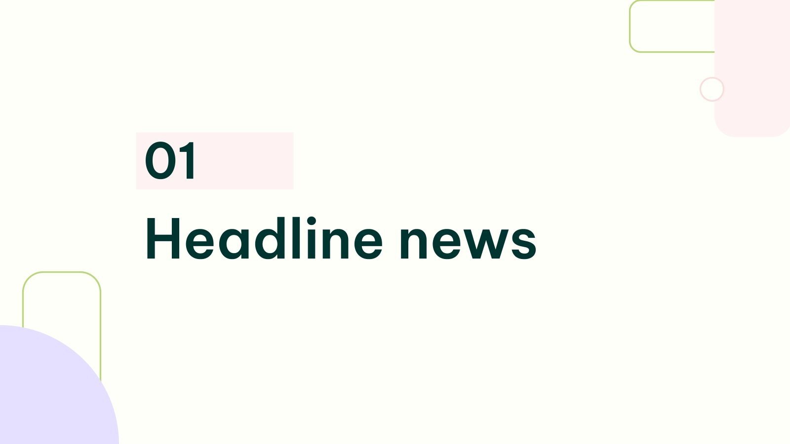 Geometric Shapes Design Newsletter Presentation