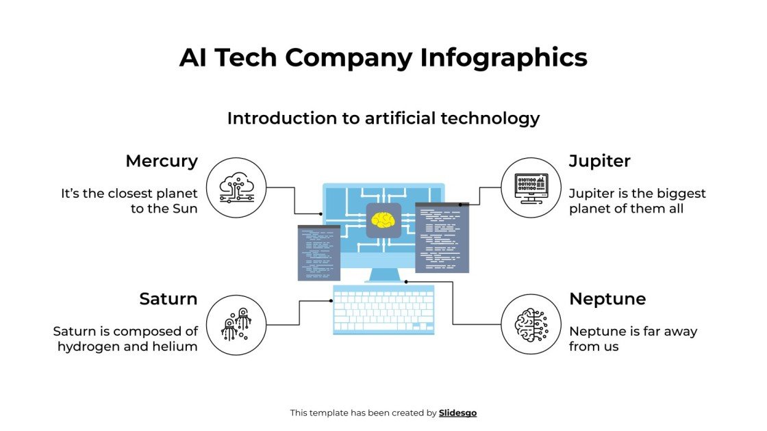 AI Tech Company Infographics Template