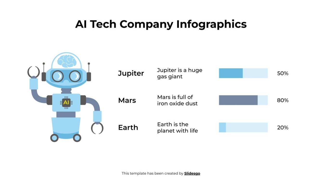 AI Tech Company Infographics Template