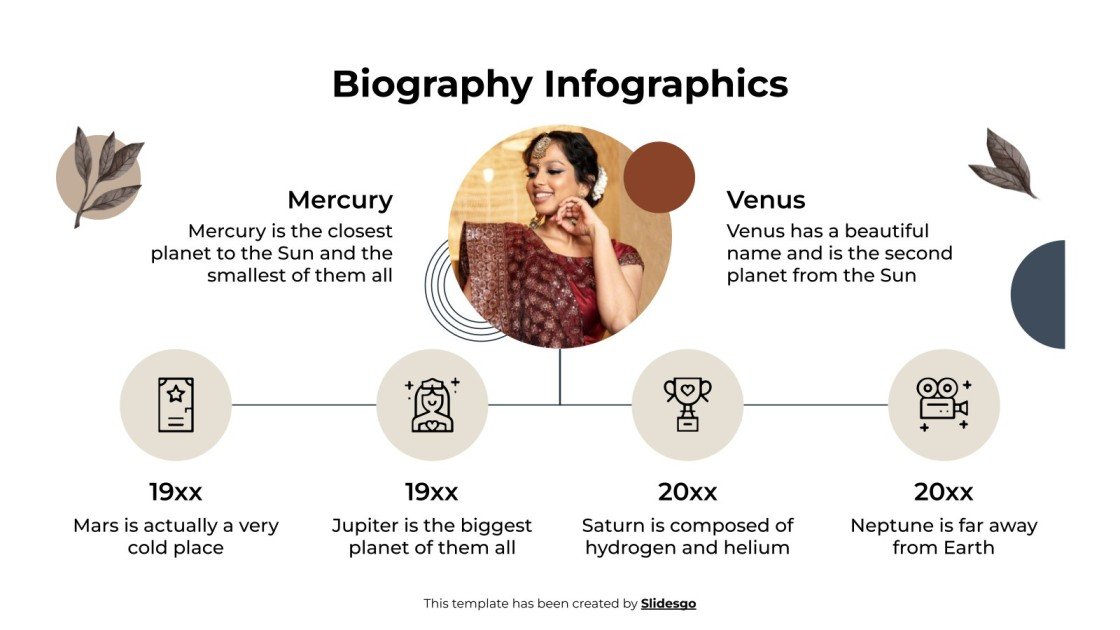 Biography Infographics Template