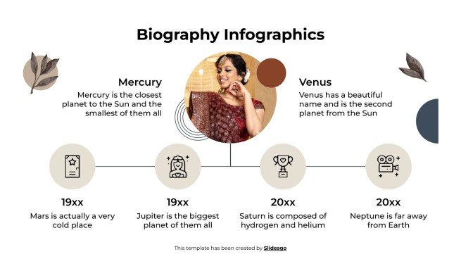 Biography Infographics Template