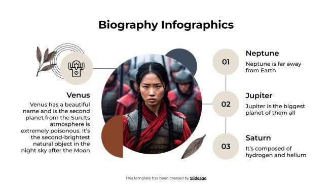 Biography Infographics Template
