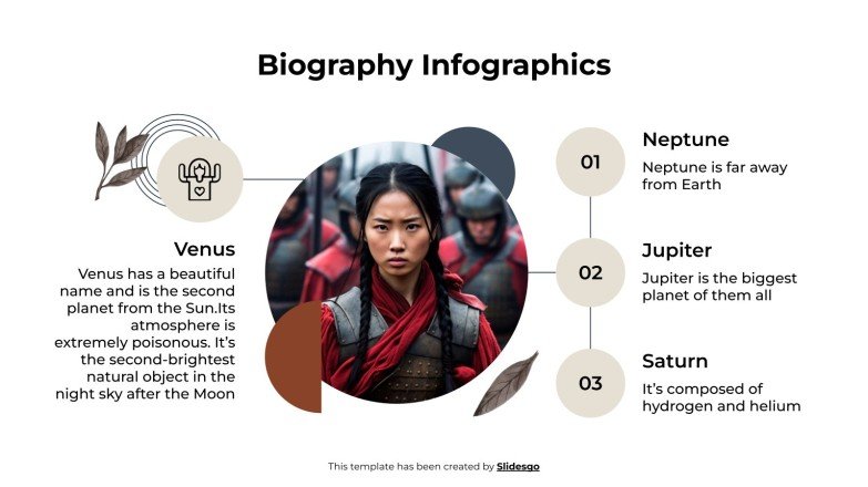 Biography Infographics Template