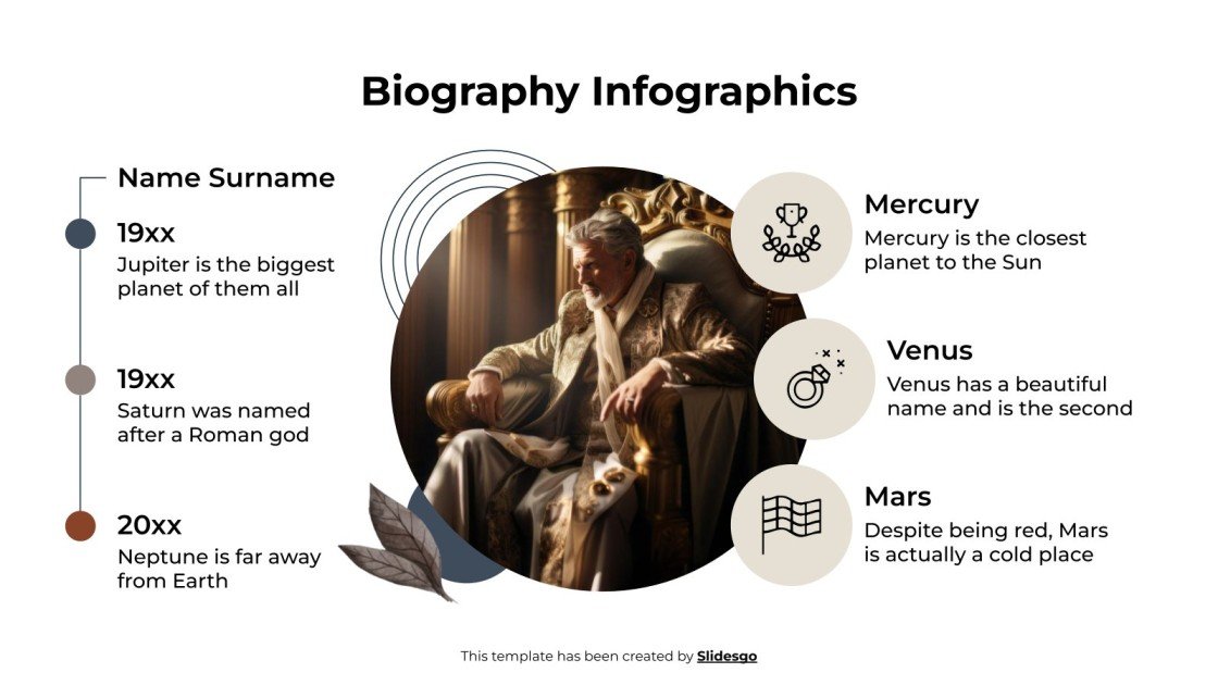 Biography Infographics Template