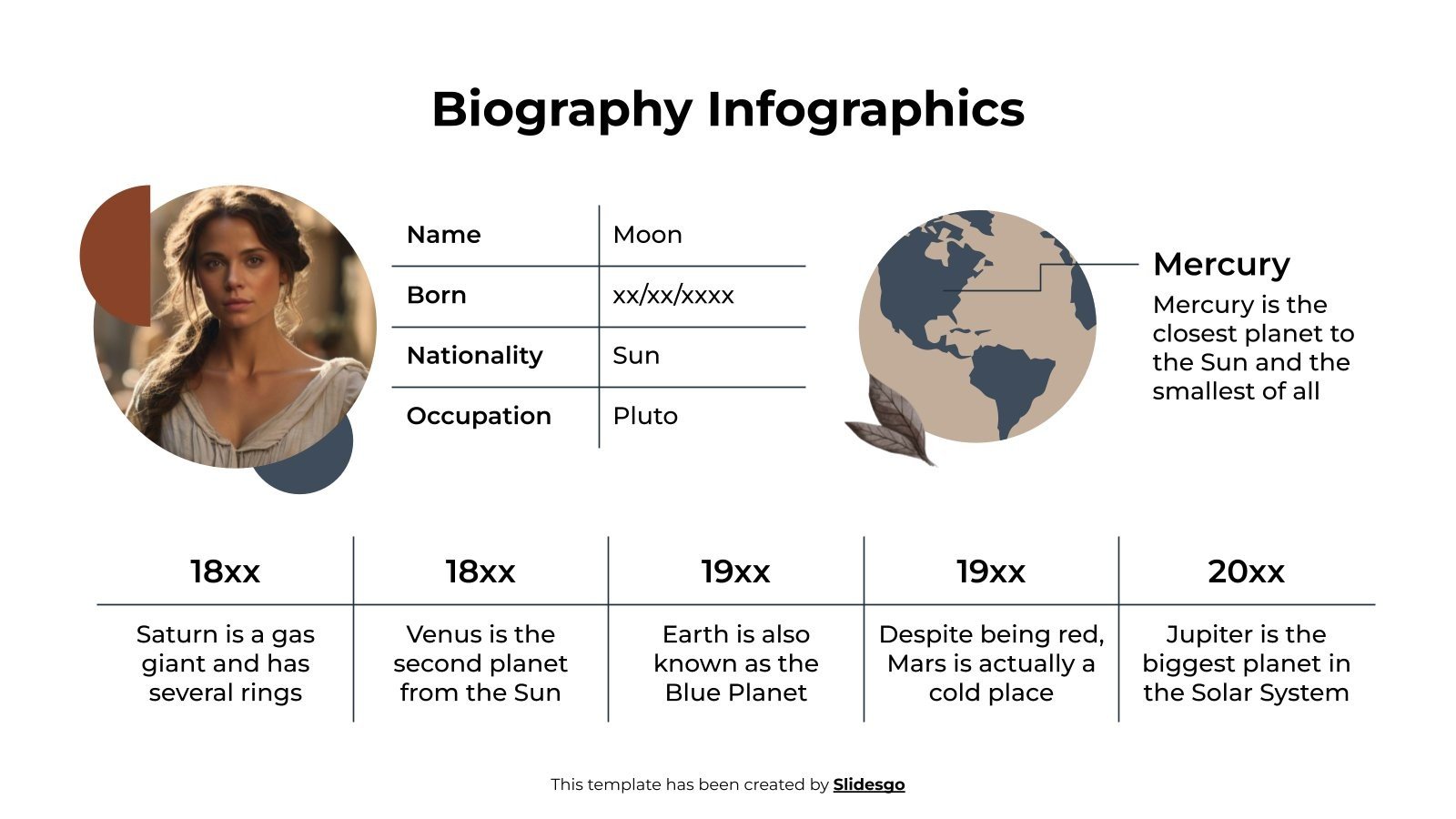 Biography Infographics Template
