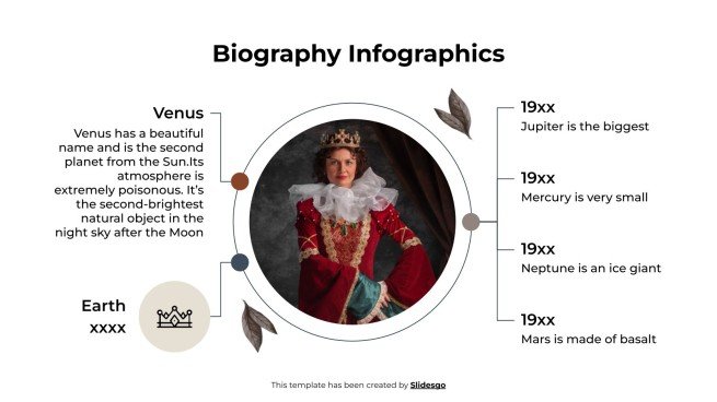 Biography Infographics Template