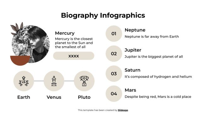 Biography Infographics Template