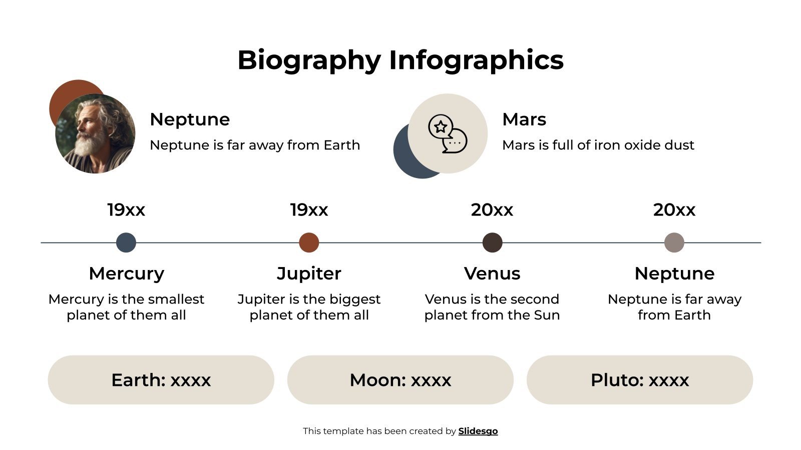 Biography Infographics Template