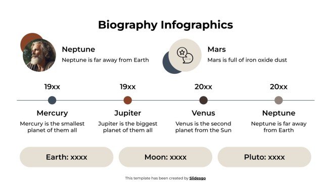 Biography Infographics Template