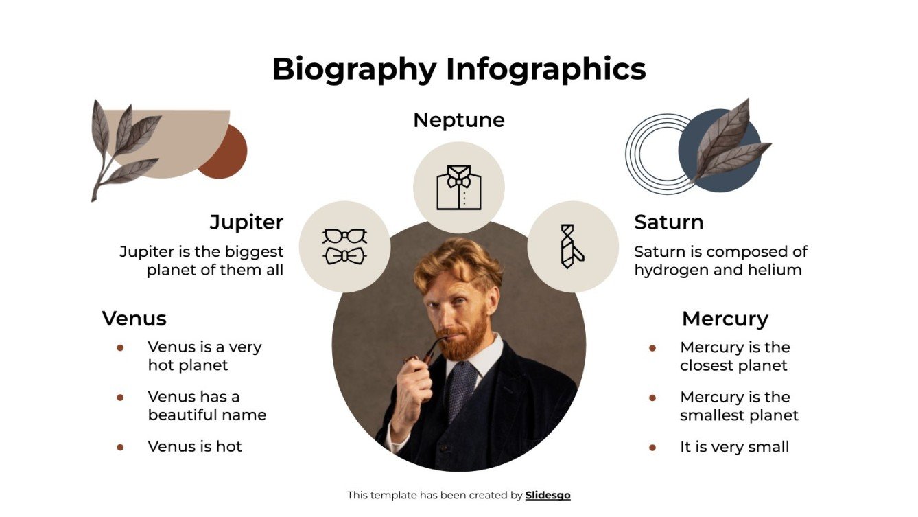 Biography Infographics Template