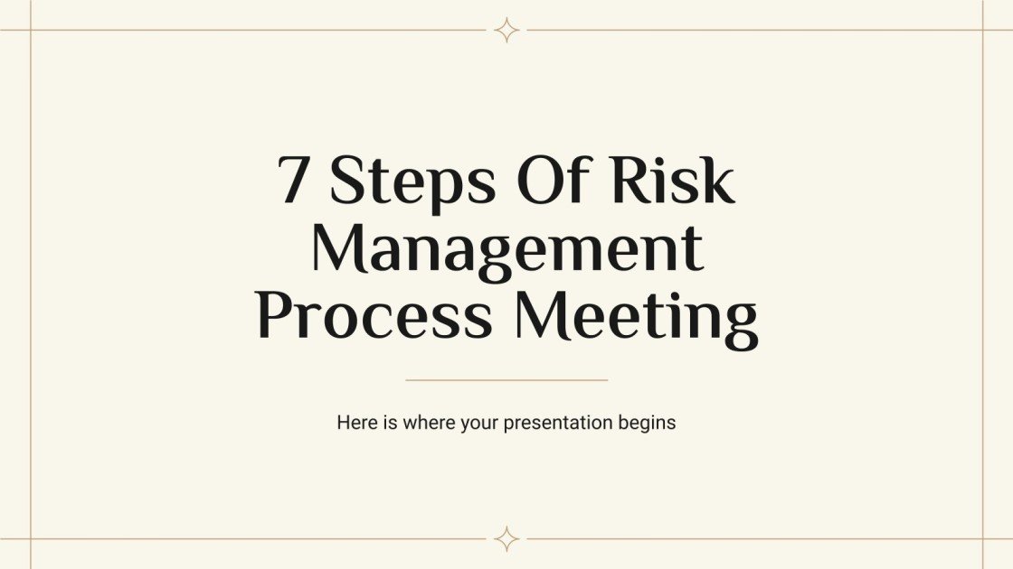 7 Steps Of Risk Management Process Meeting Presentation