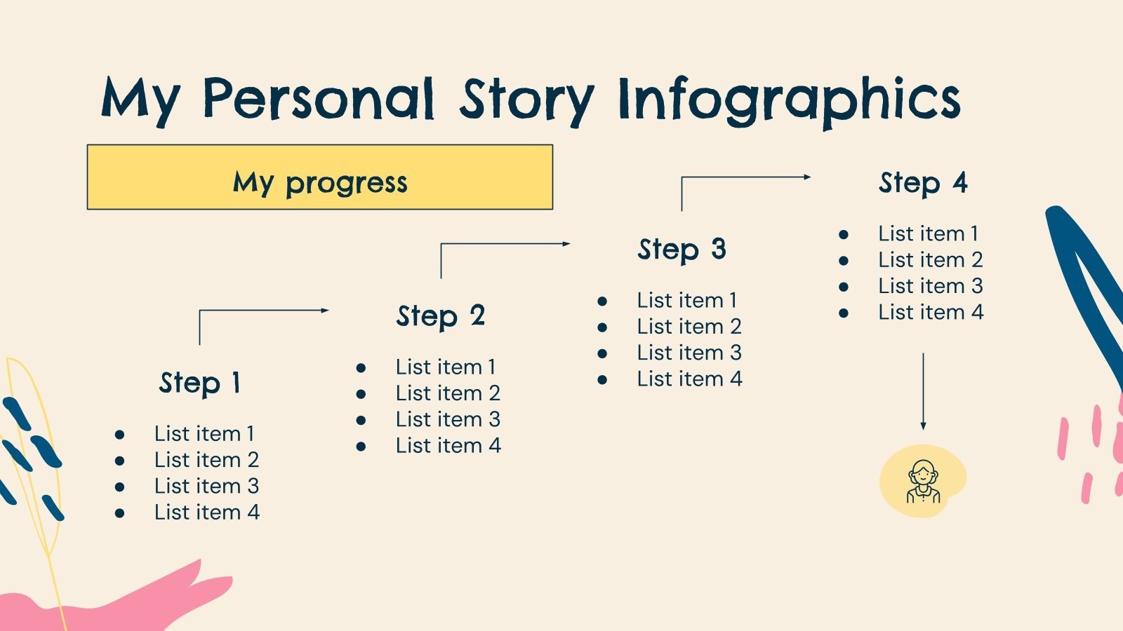 My Personal Story Infographics Template