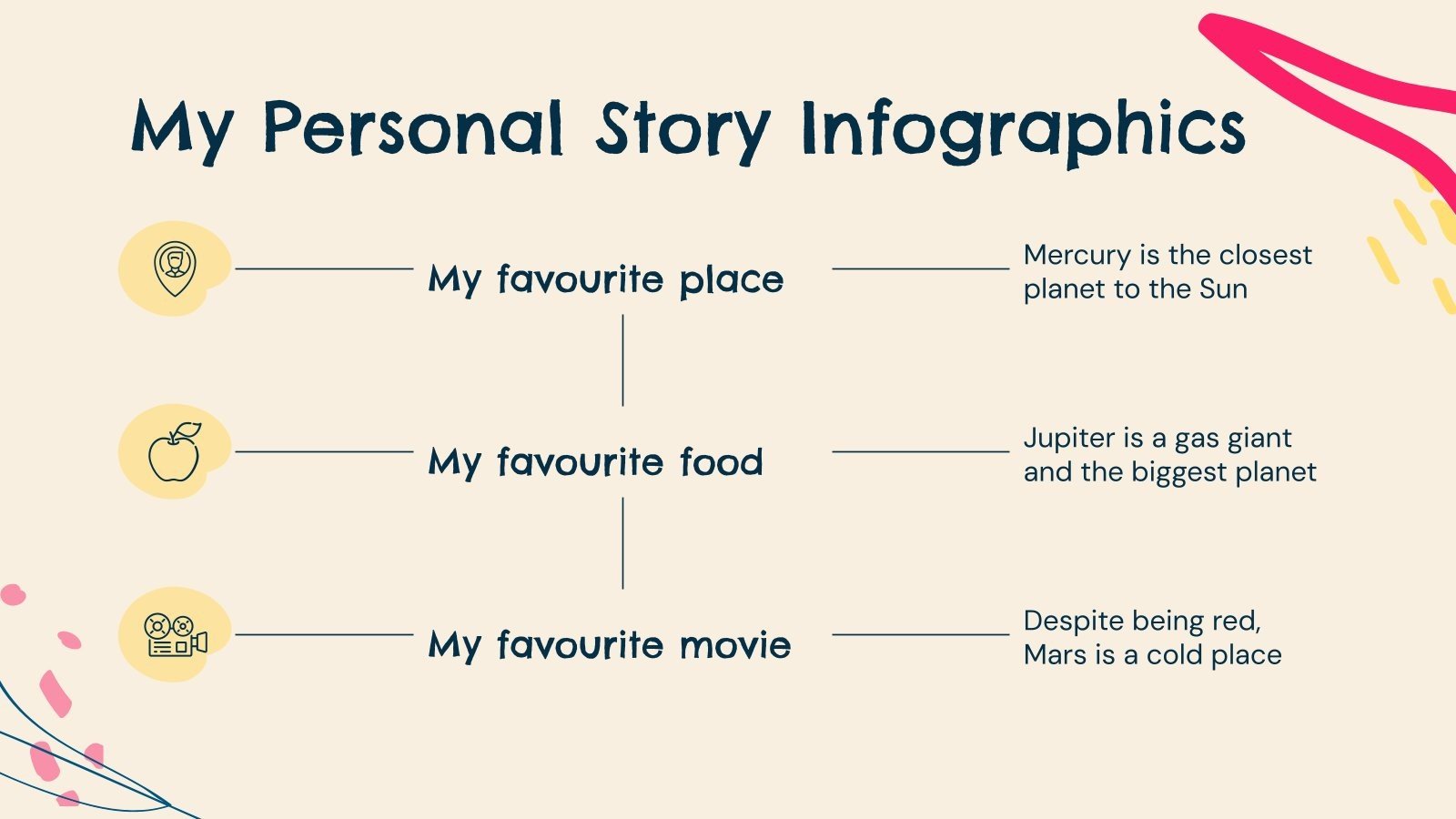 My Personal Story Infographics Template