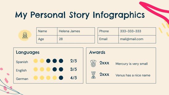 My Personal Story Infographics Template