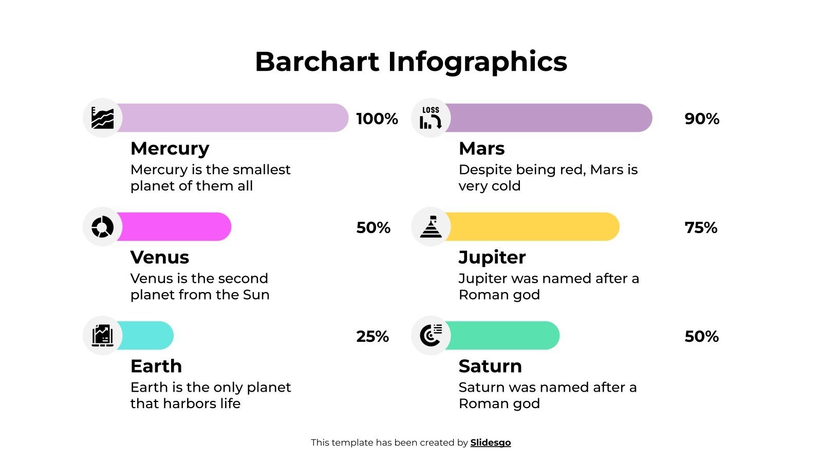 Barchart Infographics Template