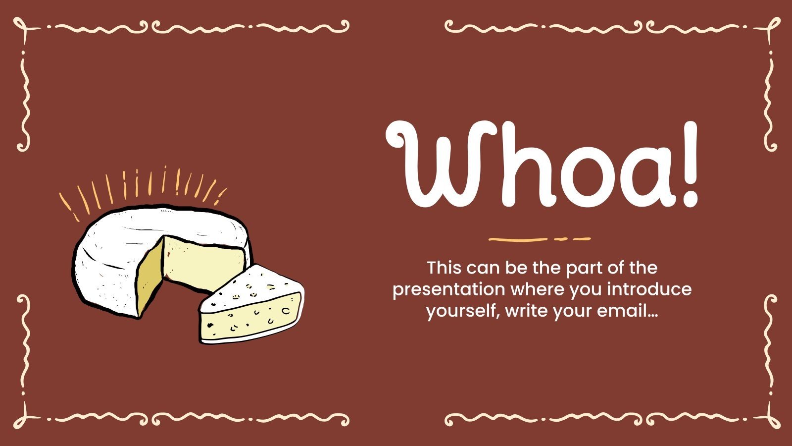 Camembert Cheese Presentation