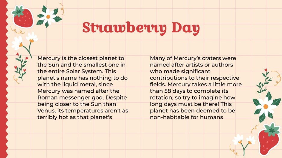 Let's Celebrate Strawberry Day! | Google Slides & PowerPoint