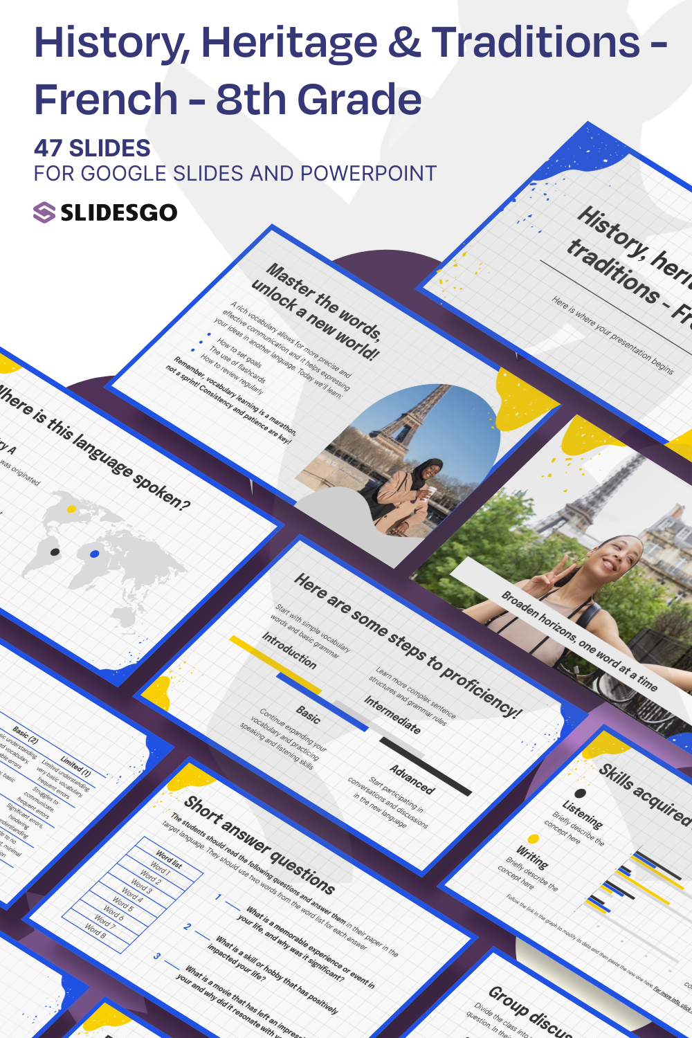 History, Heritage, and Traditions - French - 8th Grade