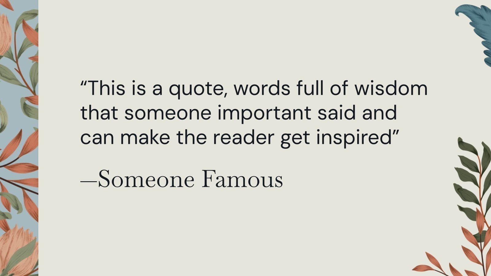 Words of Wisdom | Google Slides & PowerPoint
