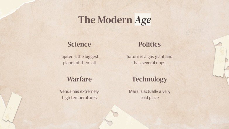 Social Studies Subject for High School: Modern Age