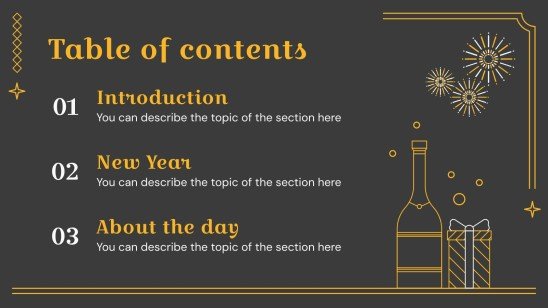 New Year's Day Presentation