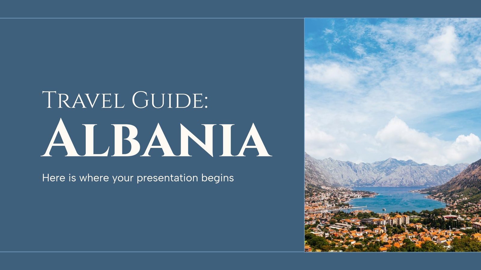 Google Slides & PowerPoint templates for travel guides