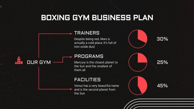 Boxing Gym Business Plan Infographics Template
