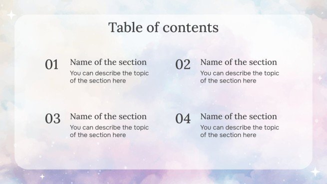 Pastel Sky Watercolor Theme Presentation