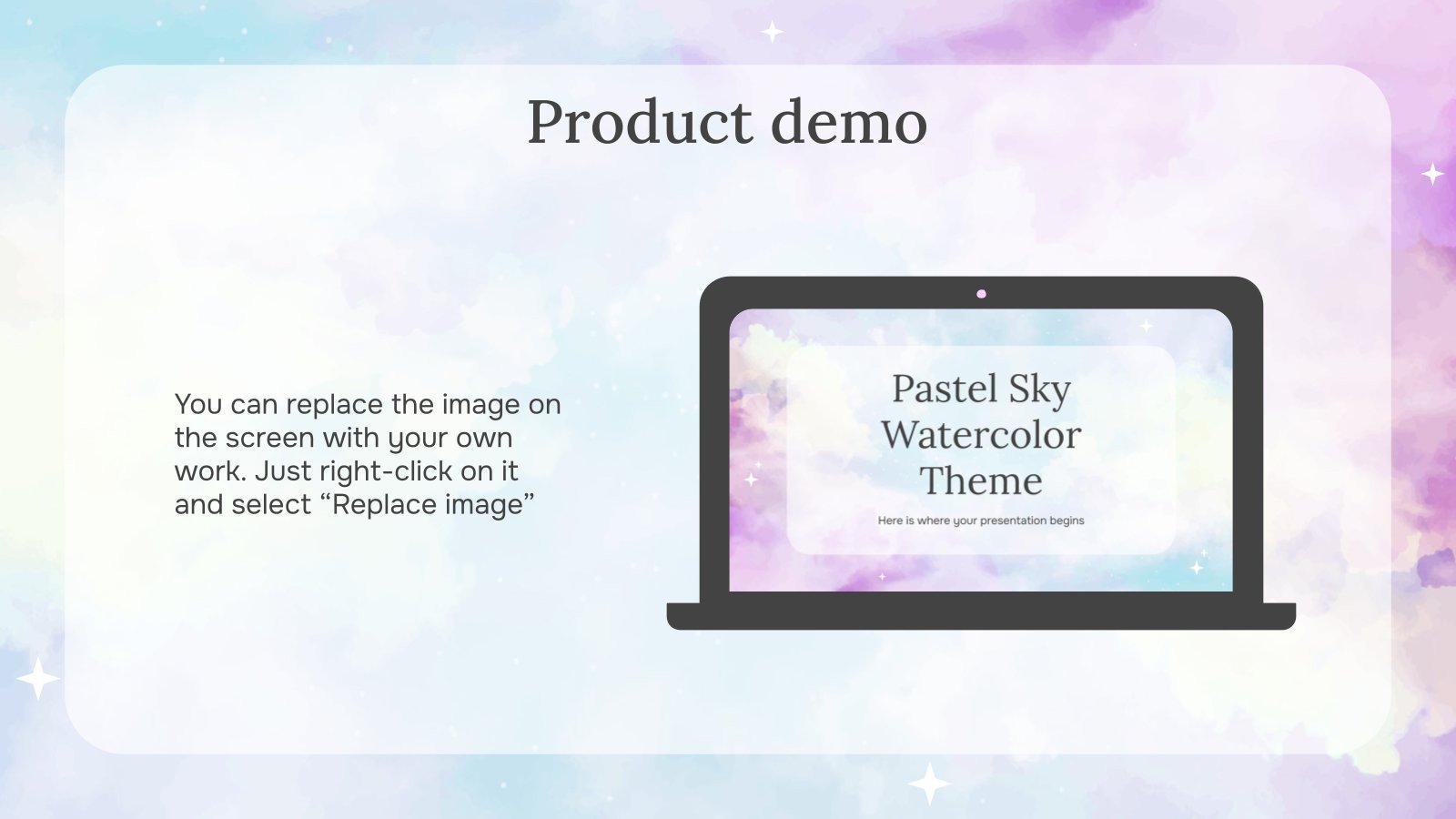Pastel Sky Watercolor Theme Presentation