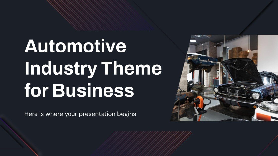 Automotive Industry Theme for Business Presentation