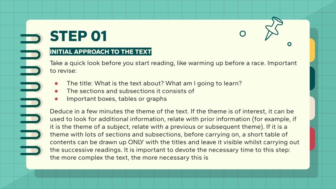 Steps for Studying a Text | Google Slides & PowerPoint