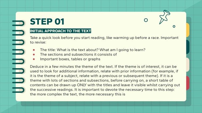 Steps for Studying a Text | Google Slides & PowerPoint