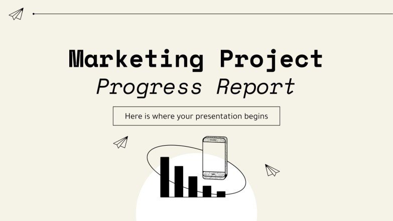 Marketing Project Progress Report Presentation