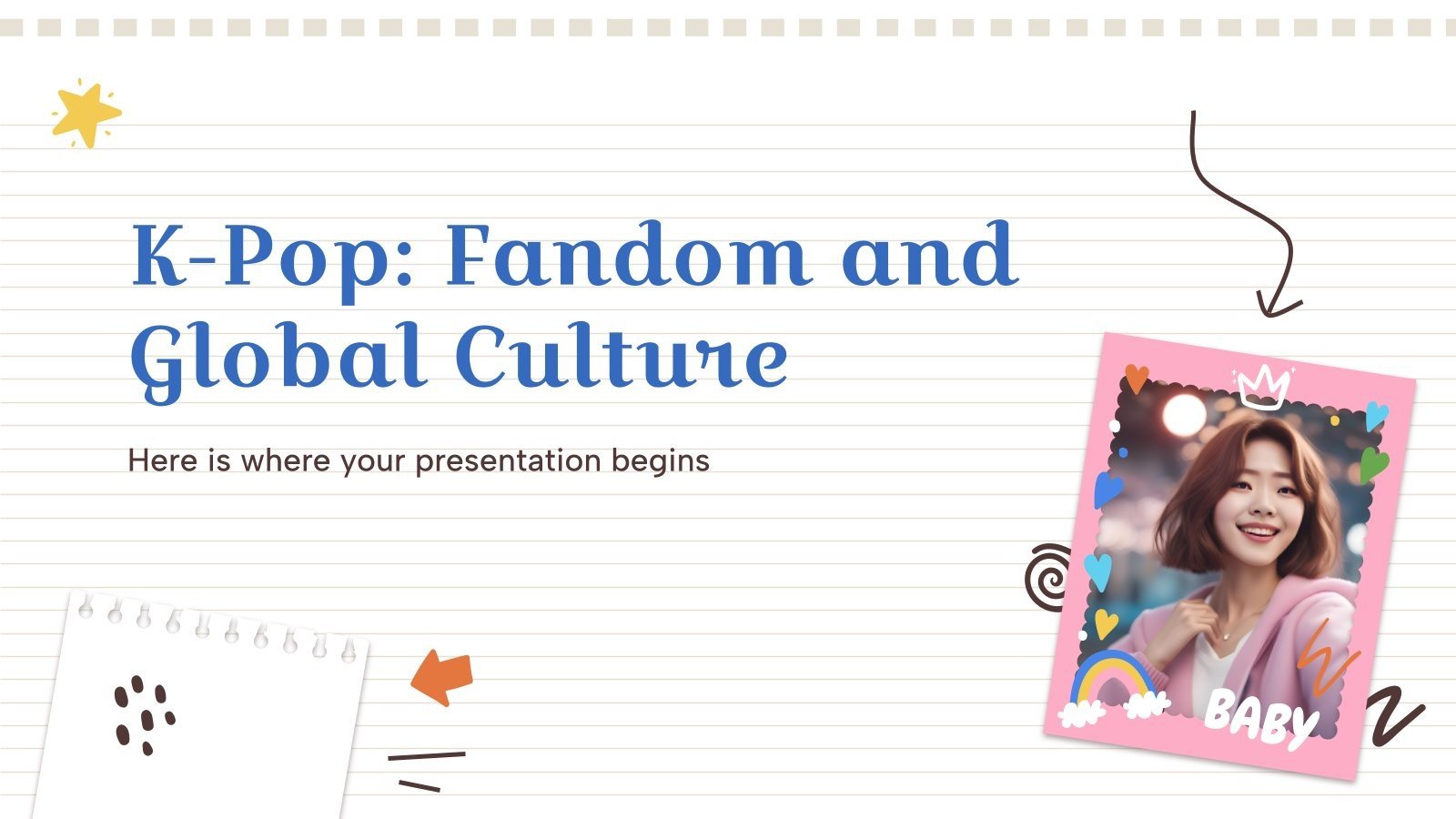 Free K-pop templates for Google Slides and PowerPoint