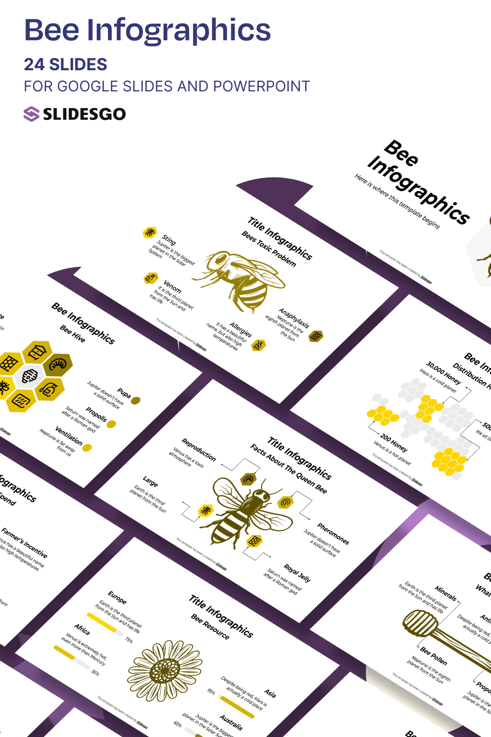 Bee Infographics Template
