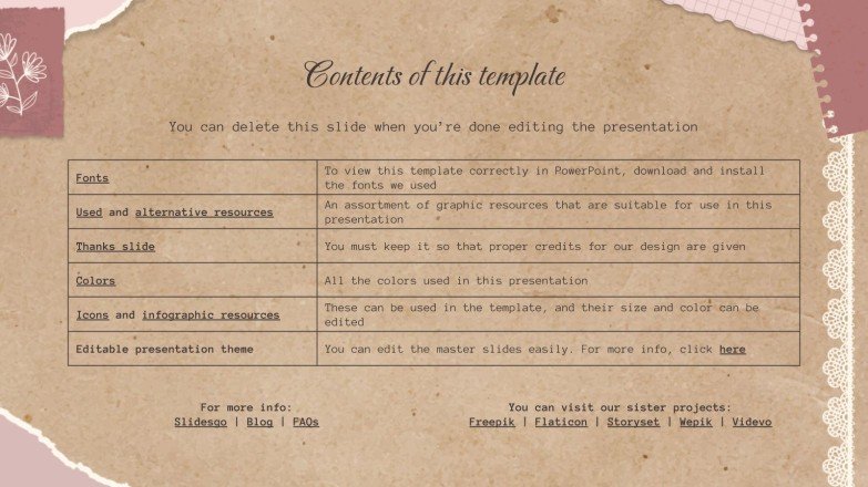 Coquette Aesthetic Scrapbook Presentation