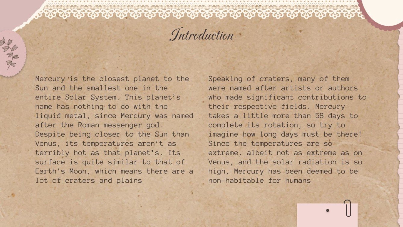 Coquette Aesthetic Scrapbook Presentation