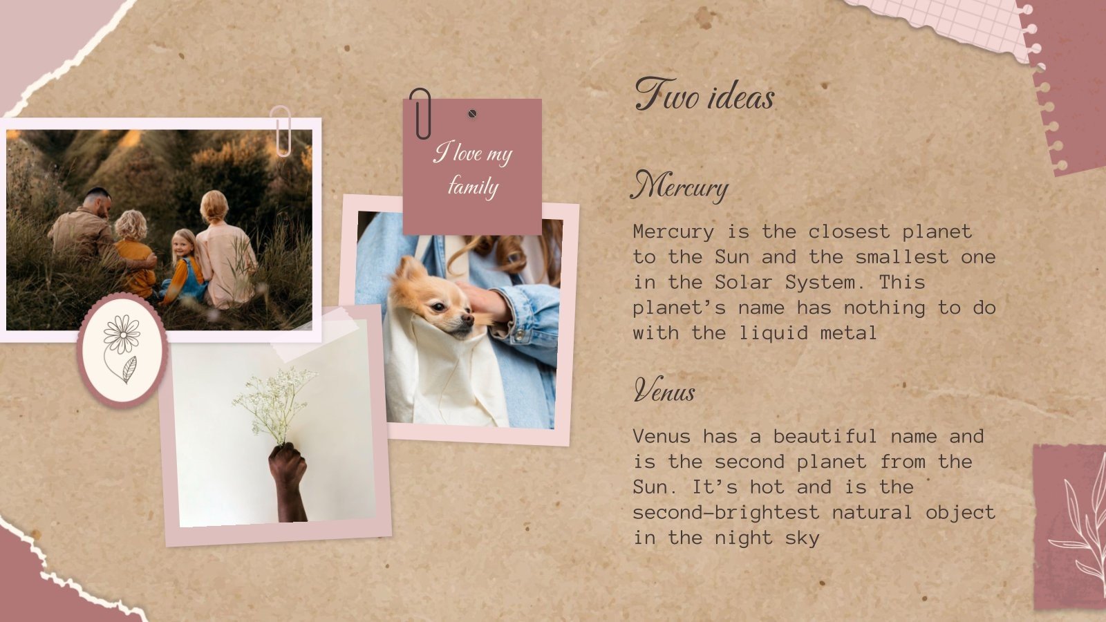 Coquette Aesthetic Scrapbook Presentation