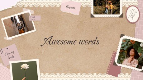 Coquette Aesthetic Scrapbook Presentation