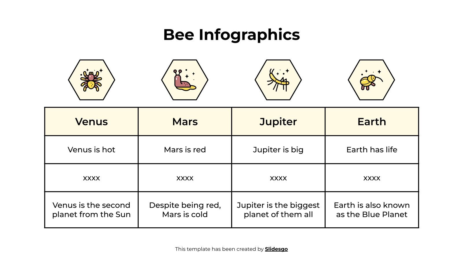 Bee Infographics Template