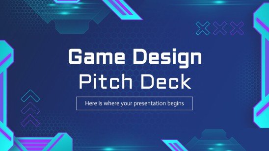 Présentation Pitch deck de game design
